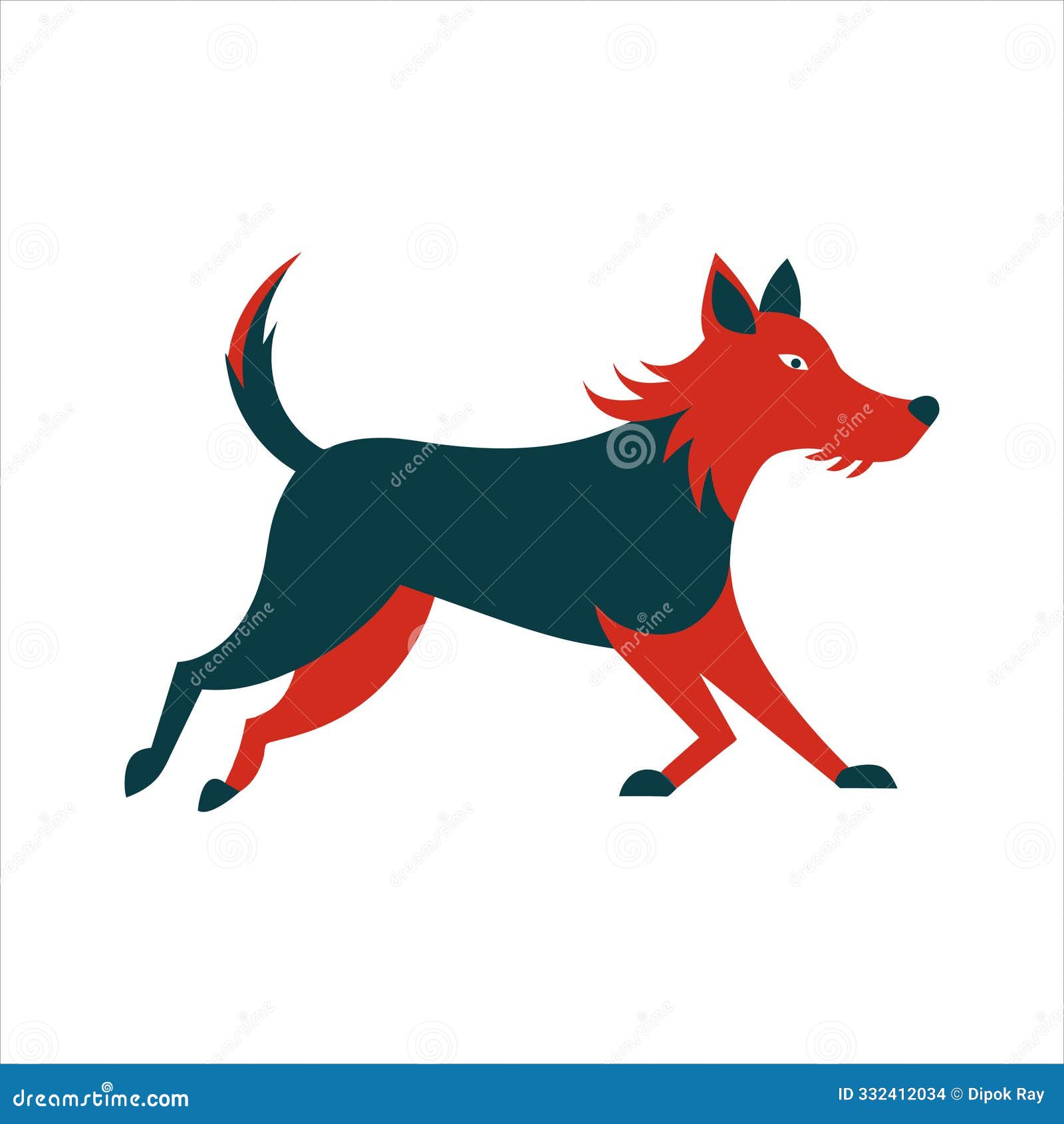 A Angry Animal Burger Picard Vector Illustration Stock Illustration ...