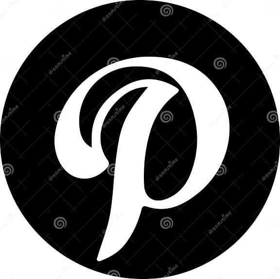 Pinterest Icon Symbol Pinterest Logo Vector Style Illustration Stock ...