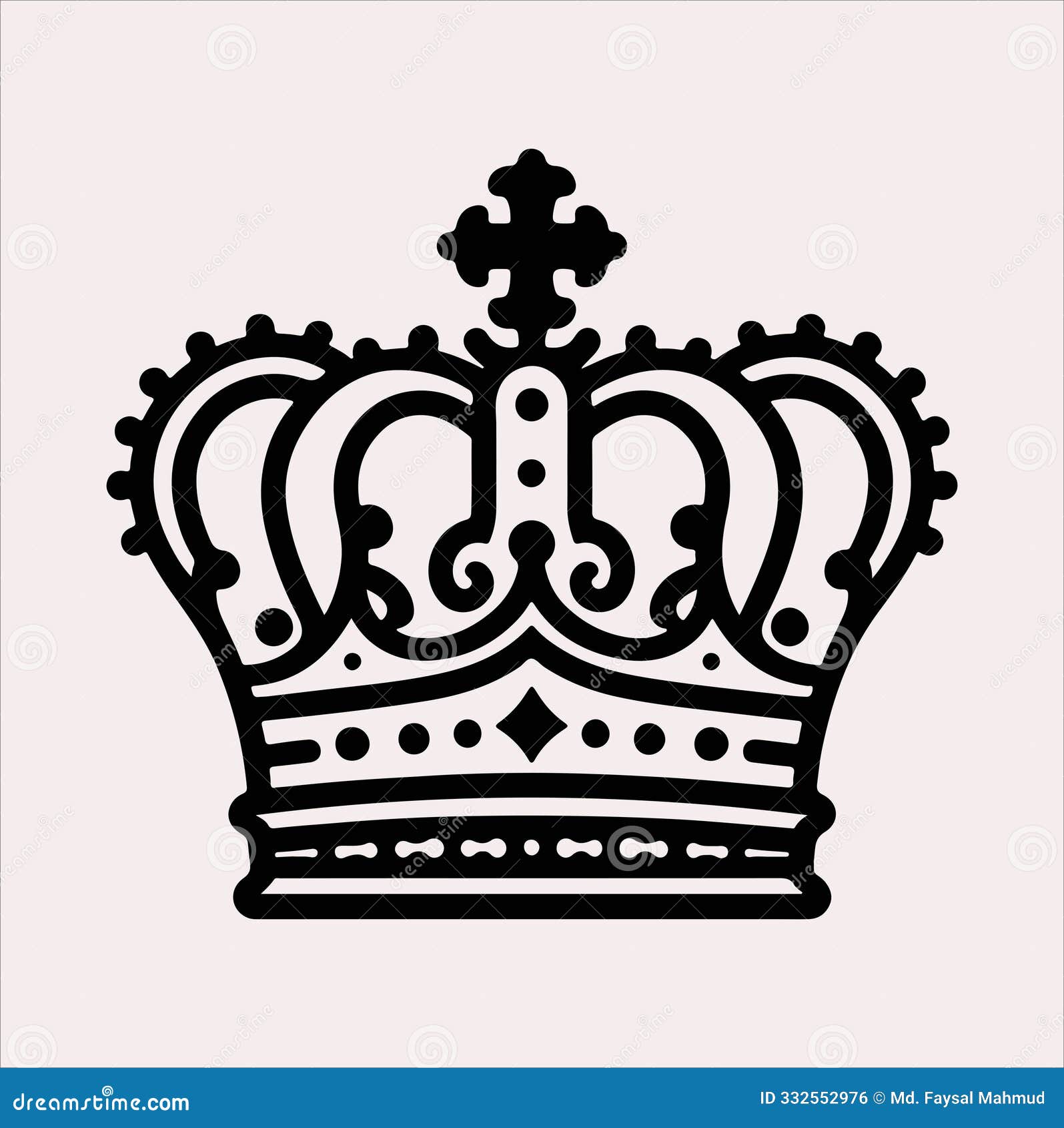 Crown Royal King Cap Silhouette Vector on a White Background Stock ...