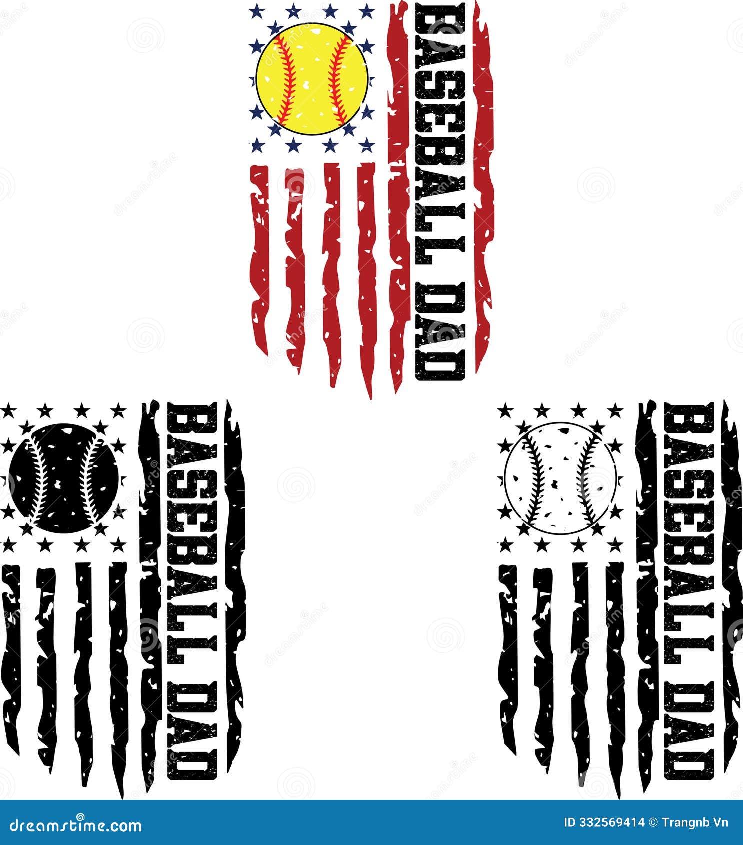 Baseball Dad US Flag, American Flag, Baseball Dad Cut Files Stock ...