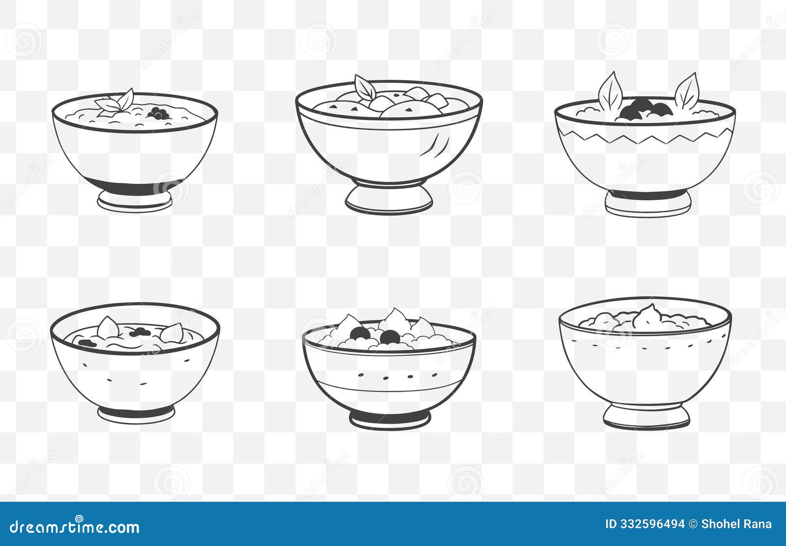 Print Yellow Curry Art Vector Set with Intricate Design Elements in ...