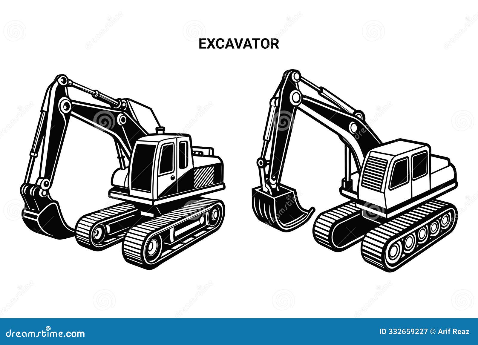 Dot To Dot Isolated Excavator Coloring Page Vector Illustration ...