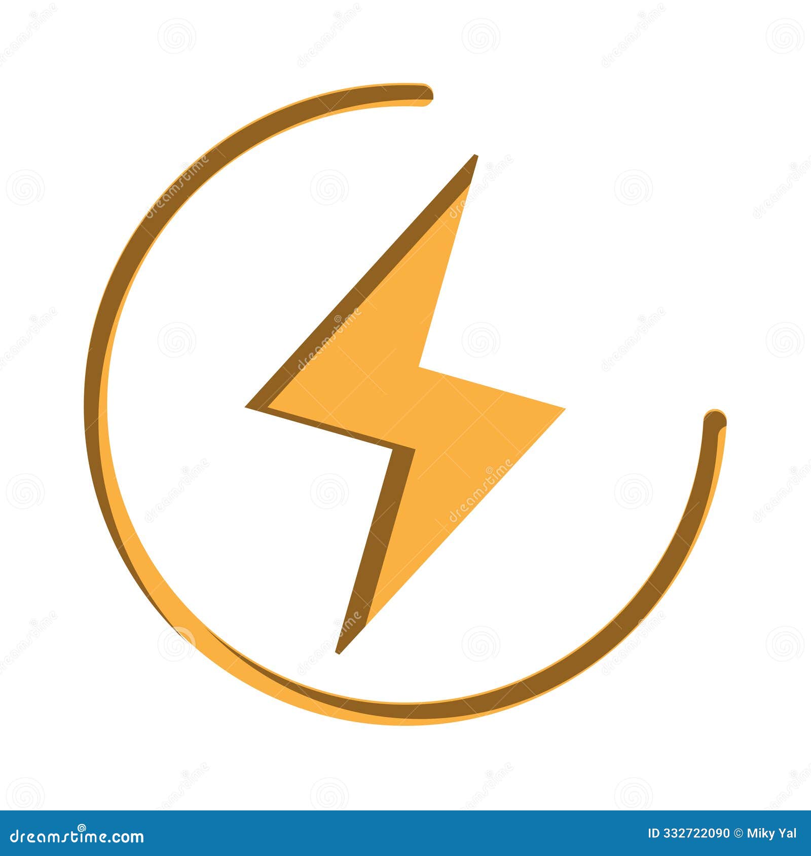 Neon Lightning Flash Icon. Lightning Bolt Icons Stock Illustration ...