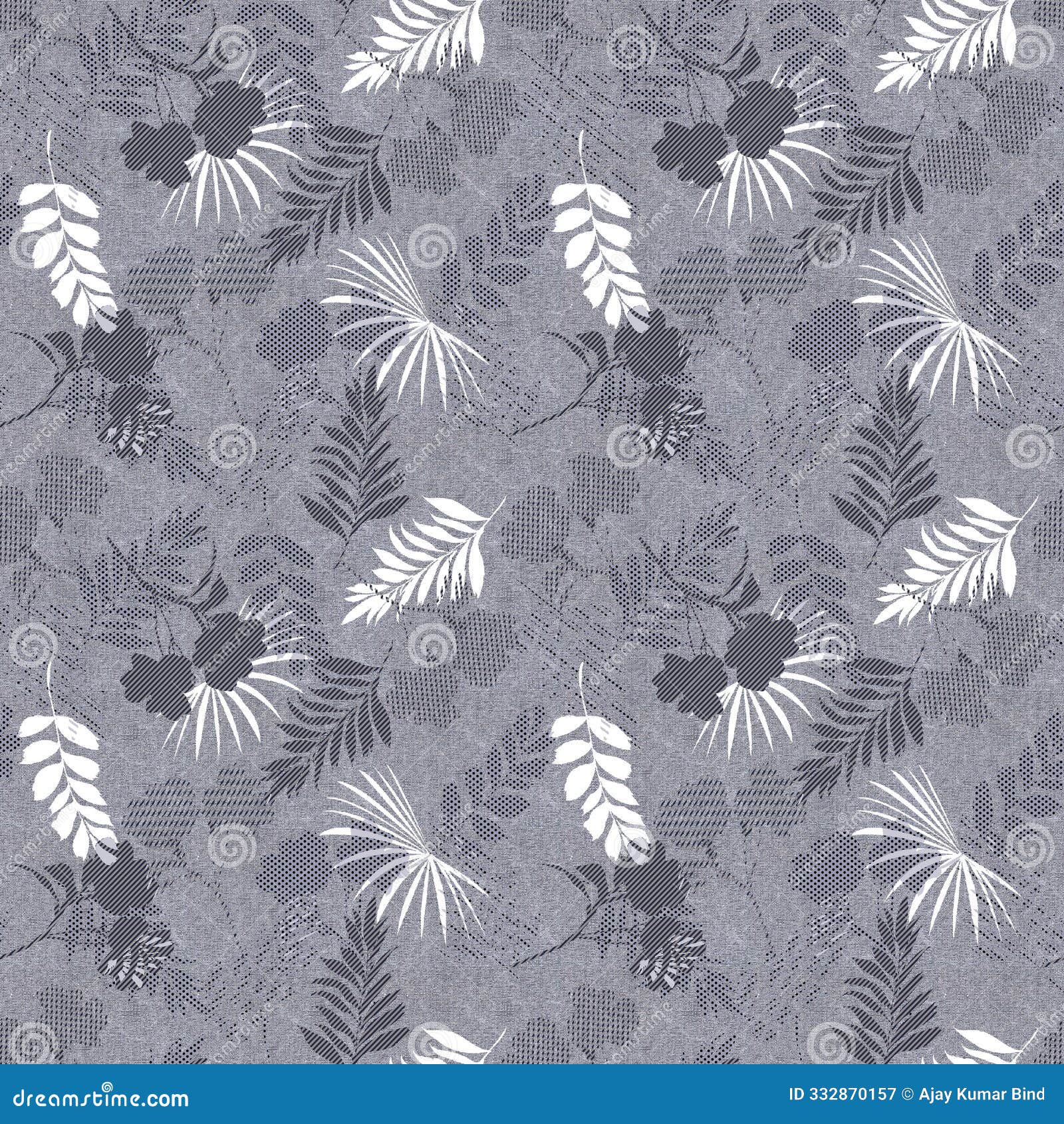 Textile Digital Print Texture Patterns, Seamless Floral Flowers, for ...