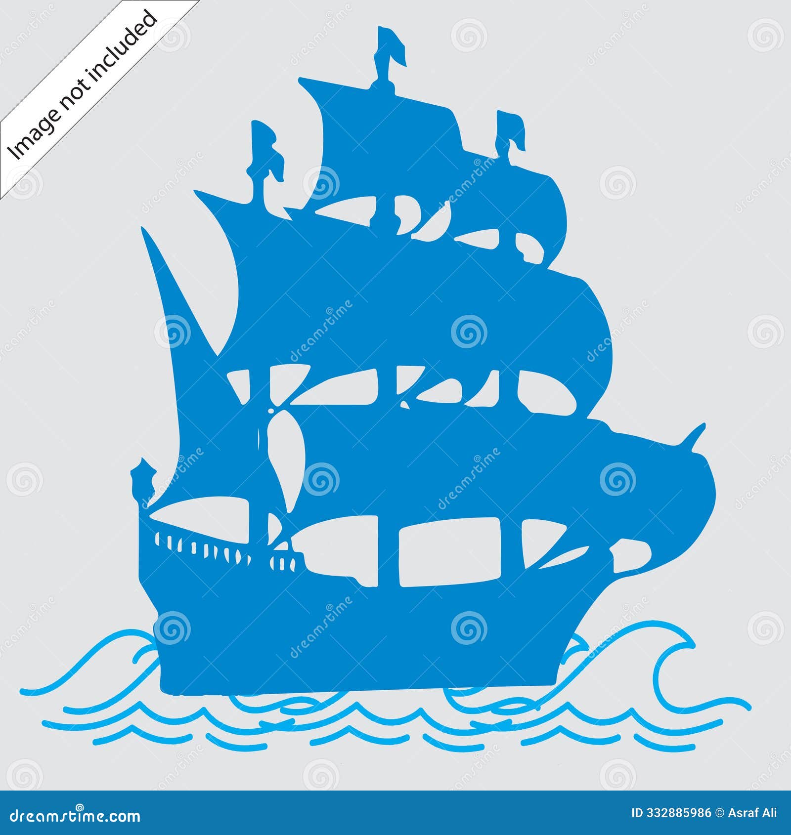 Sampan Boat Logo Vector Design Stock Illustration - Illustration of ...