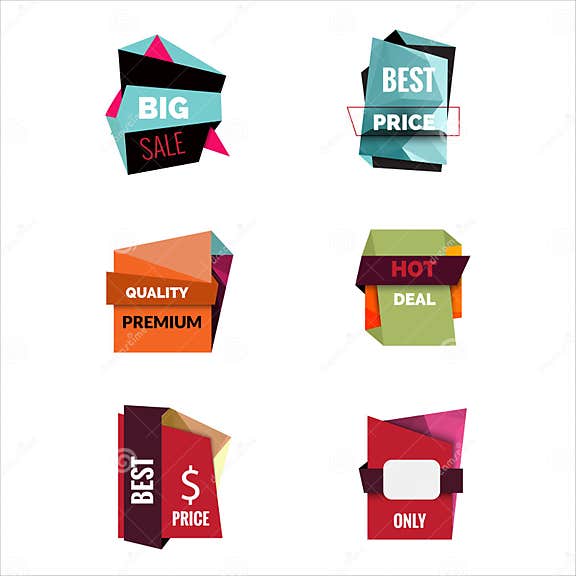 New Sale Vector, Icon, Design Set, Bundle Stock Illustration ...