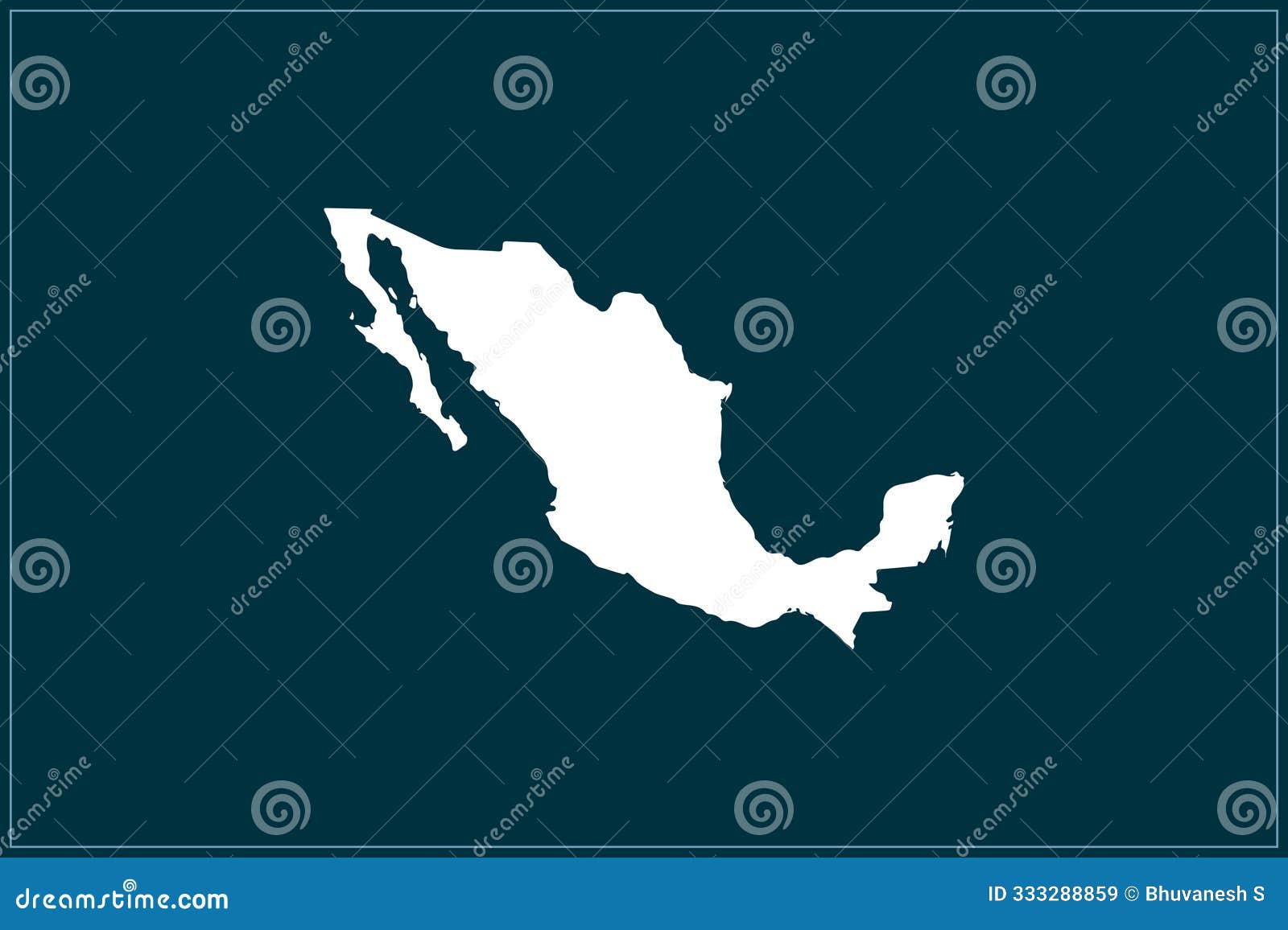 Blue Dot Mexico Map Vector Illustration | CartoonDealer.com #118740716