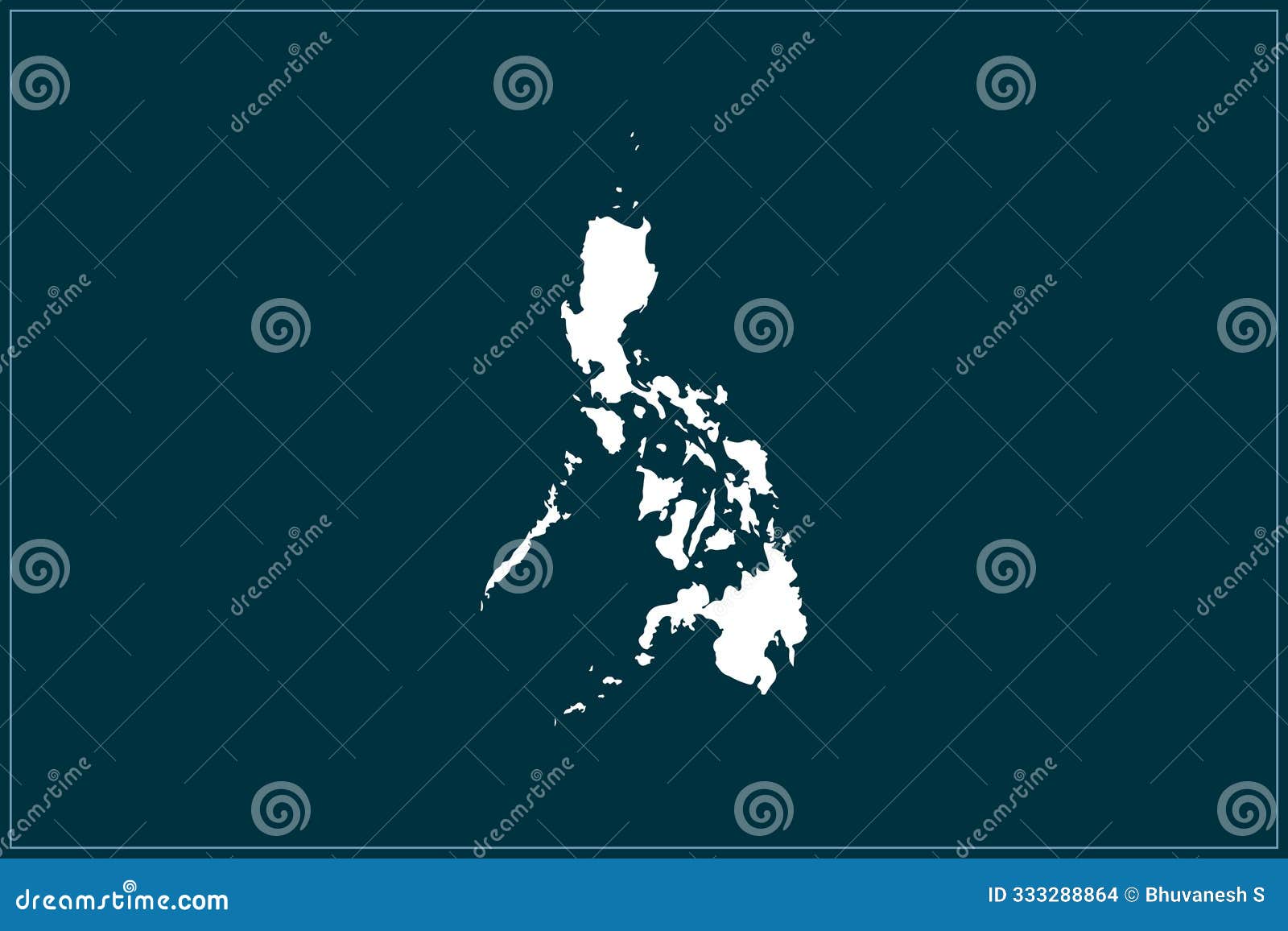 Map Design Concept of White Color Isolated on Peacock Blue Background ...