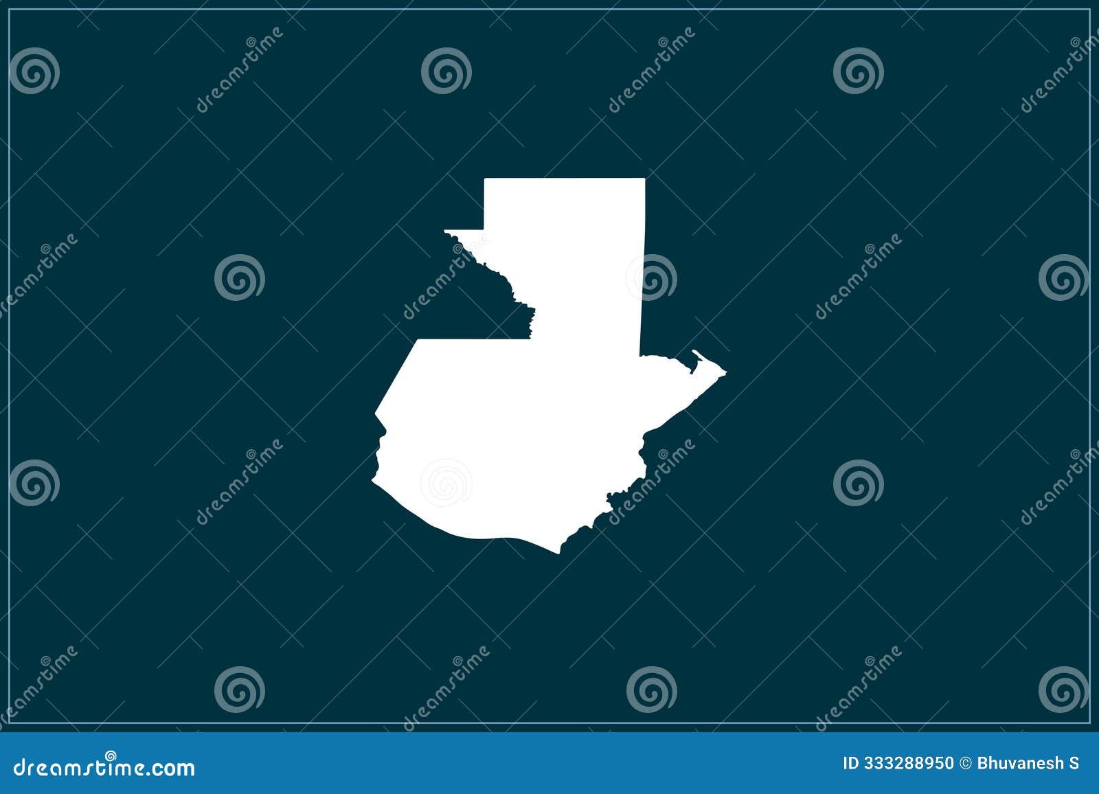 White Map Of Guatemala Cartoon Vector | CartoonDealer.com #204179761