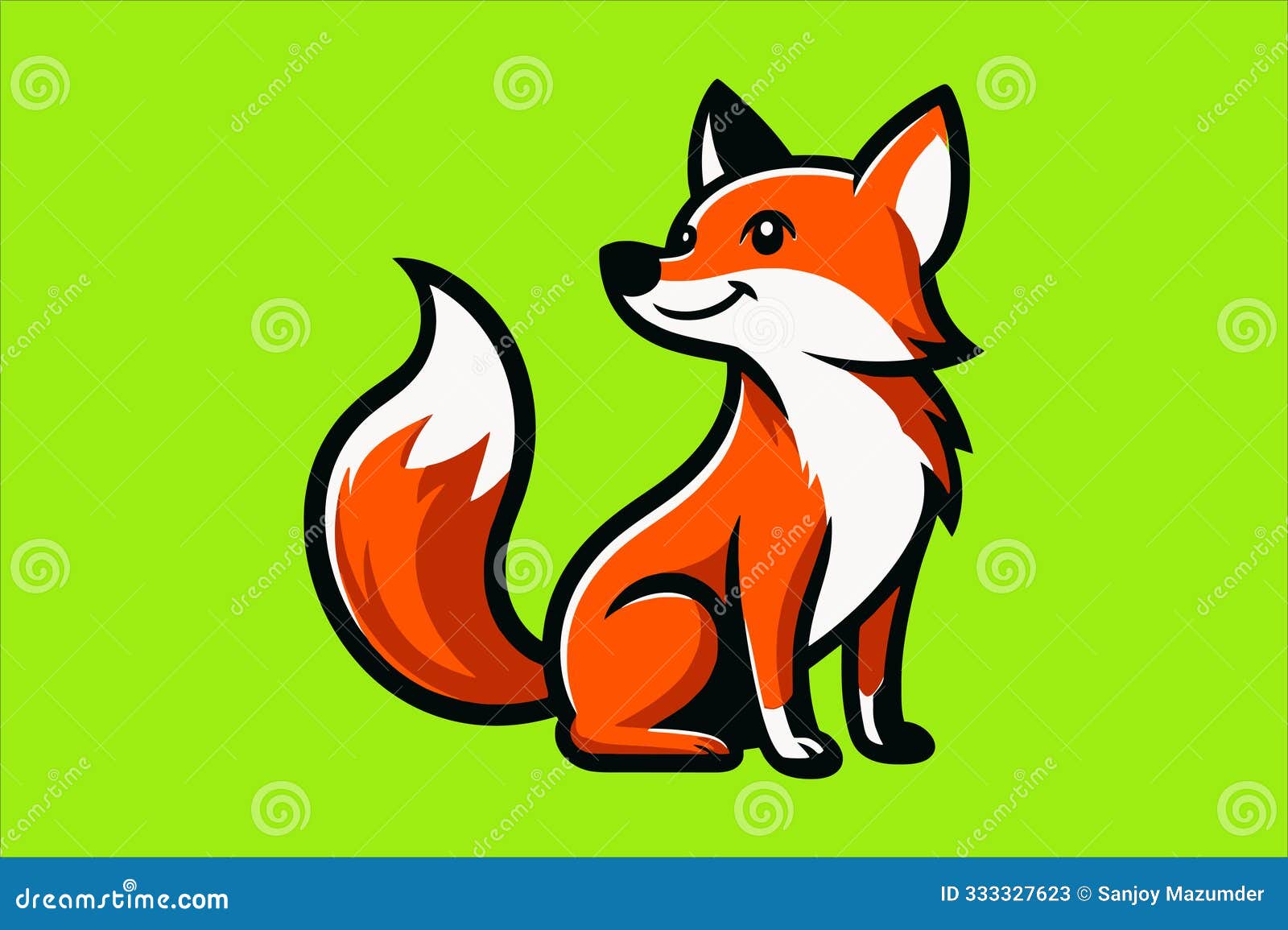 Unique Fox Logo, Fox Illustration, Vector Stock Vector - Illustration ...