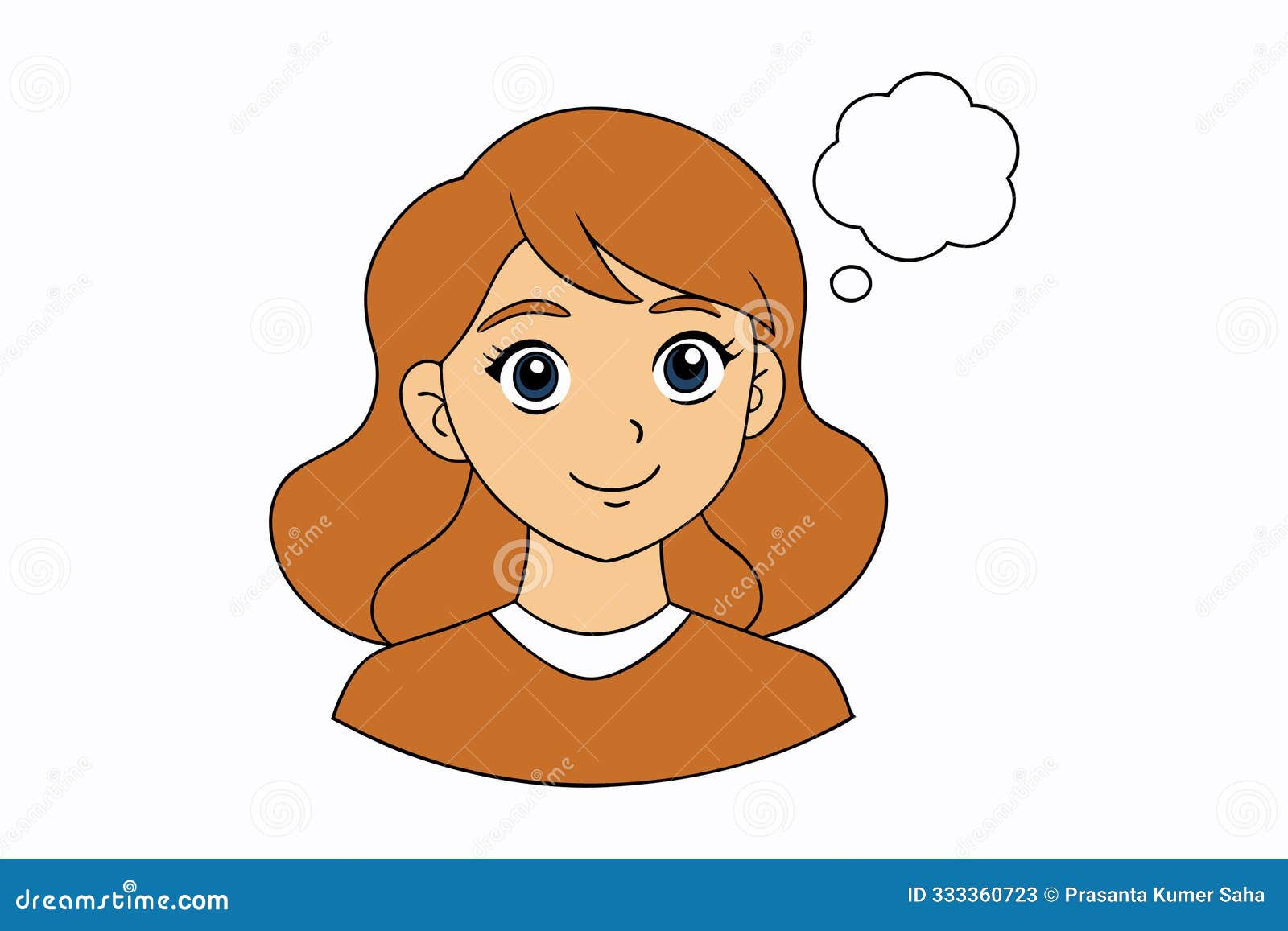 A Cute Girl in a Cartoon Reciting Whimsical Poems with Charm and ...