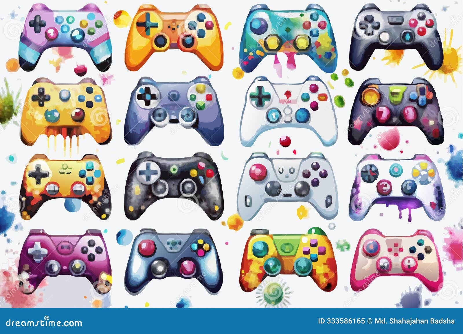 Game Controller Silhouette, Video Game Vector Illustration Stock Vector ...
