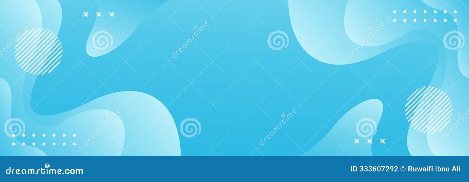 Abstract Light Blue Fluid Wave Background with Geometric Shapes, Modern ...