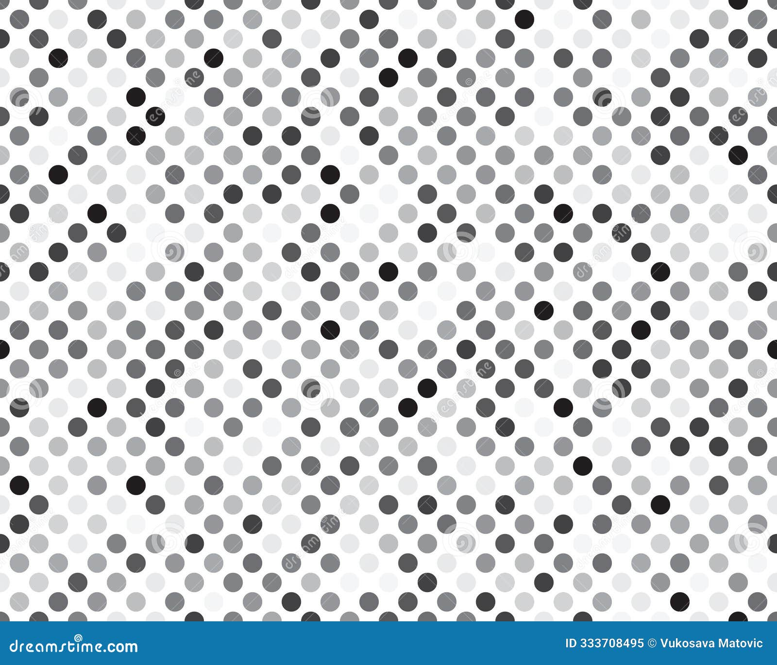 Random Gray Circles, Seamless Background Stock Illustration ...