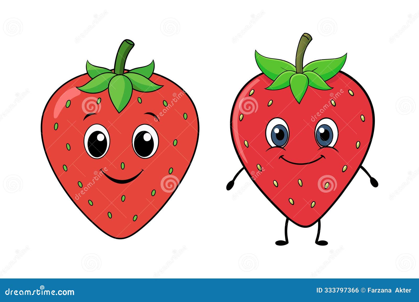 Set of Hand-drawn Strawberry Vines, Berries, Flowers, and Leaves Stock ...