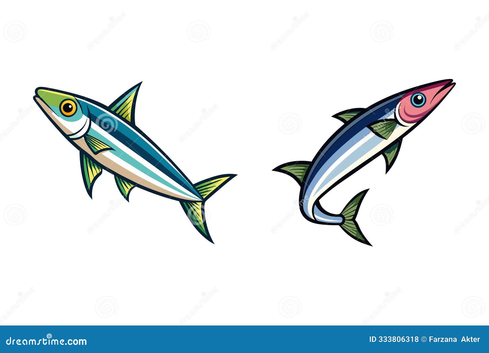 Anchovy fish vector art stock illustration. Illustration of style ...