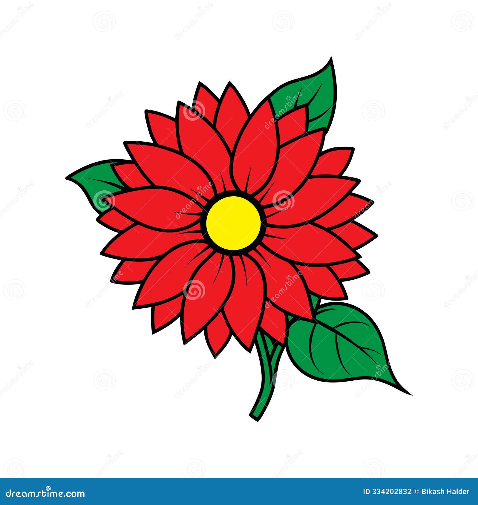 Vibrant Sunflower Bloom Vector Graphic Stock Vector - Illustration of ...