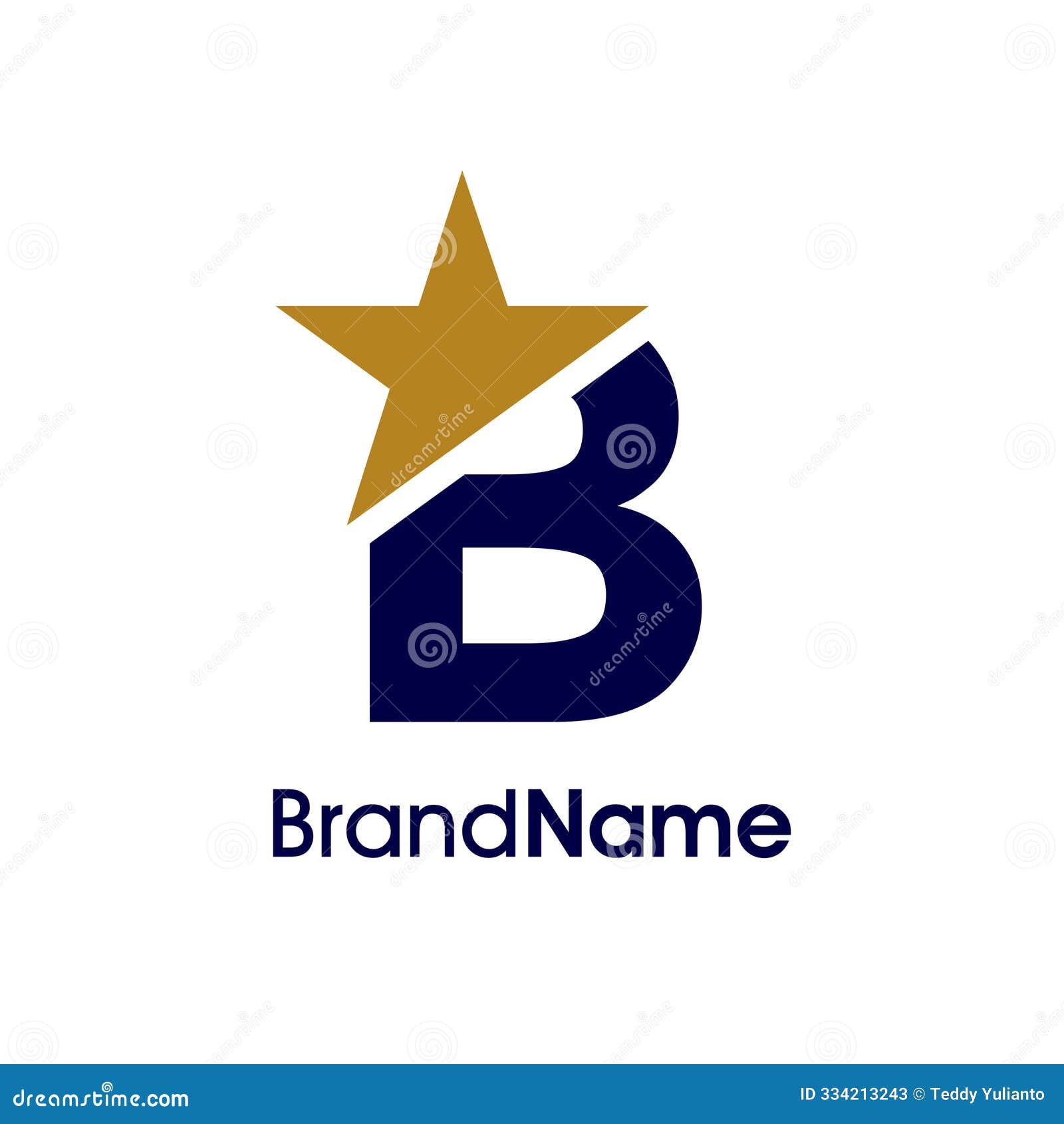Simple and Minimalist Initial B Star Logo Stock Illustration ...
