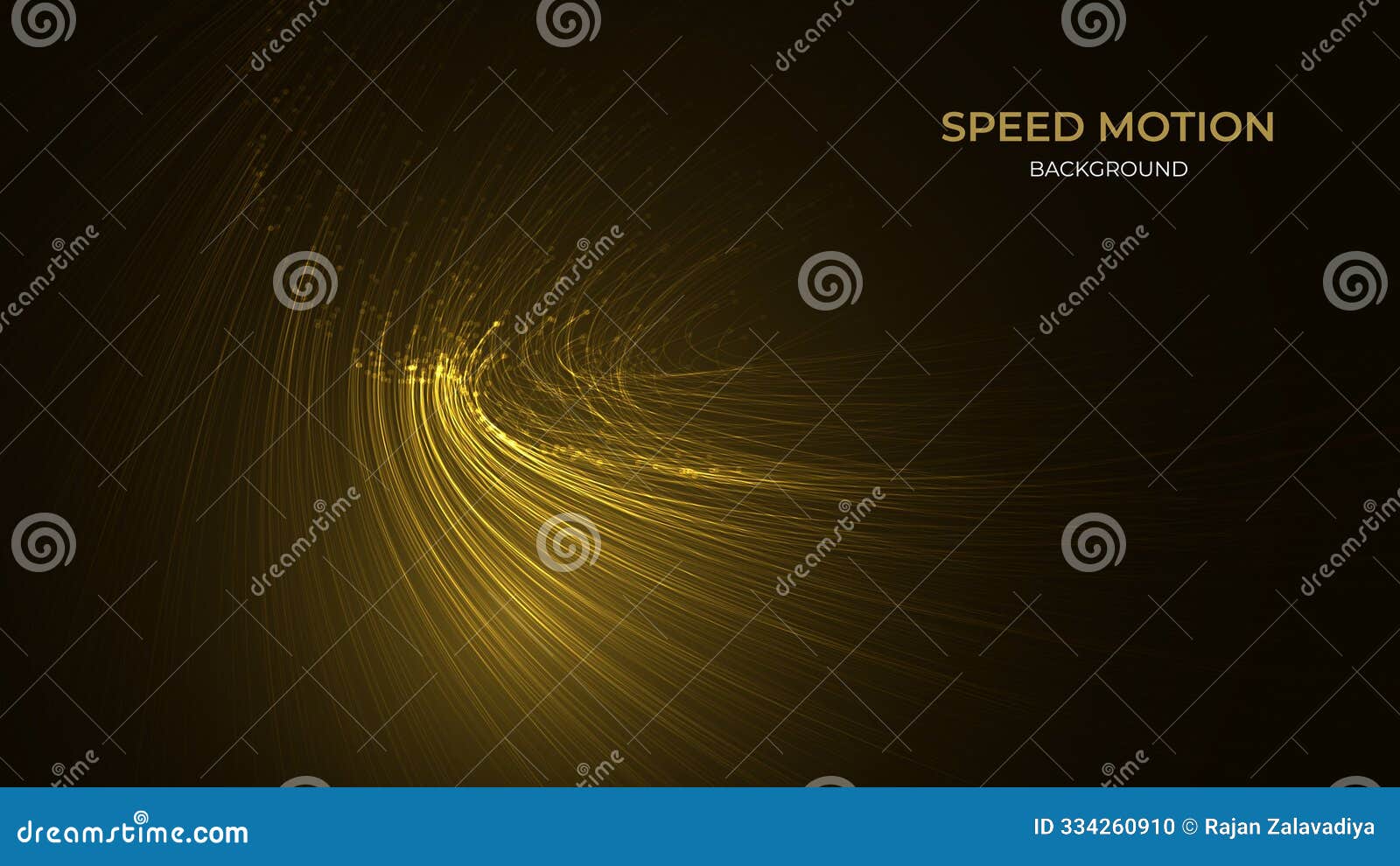 Speed Motion Background with Light Effect of Yellow Stock Vector ...