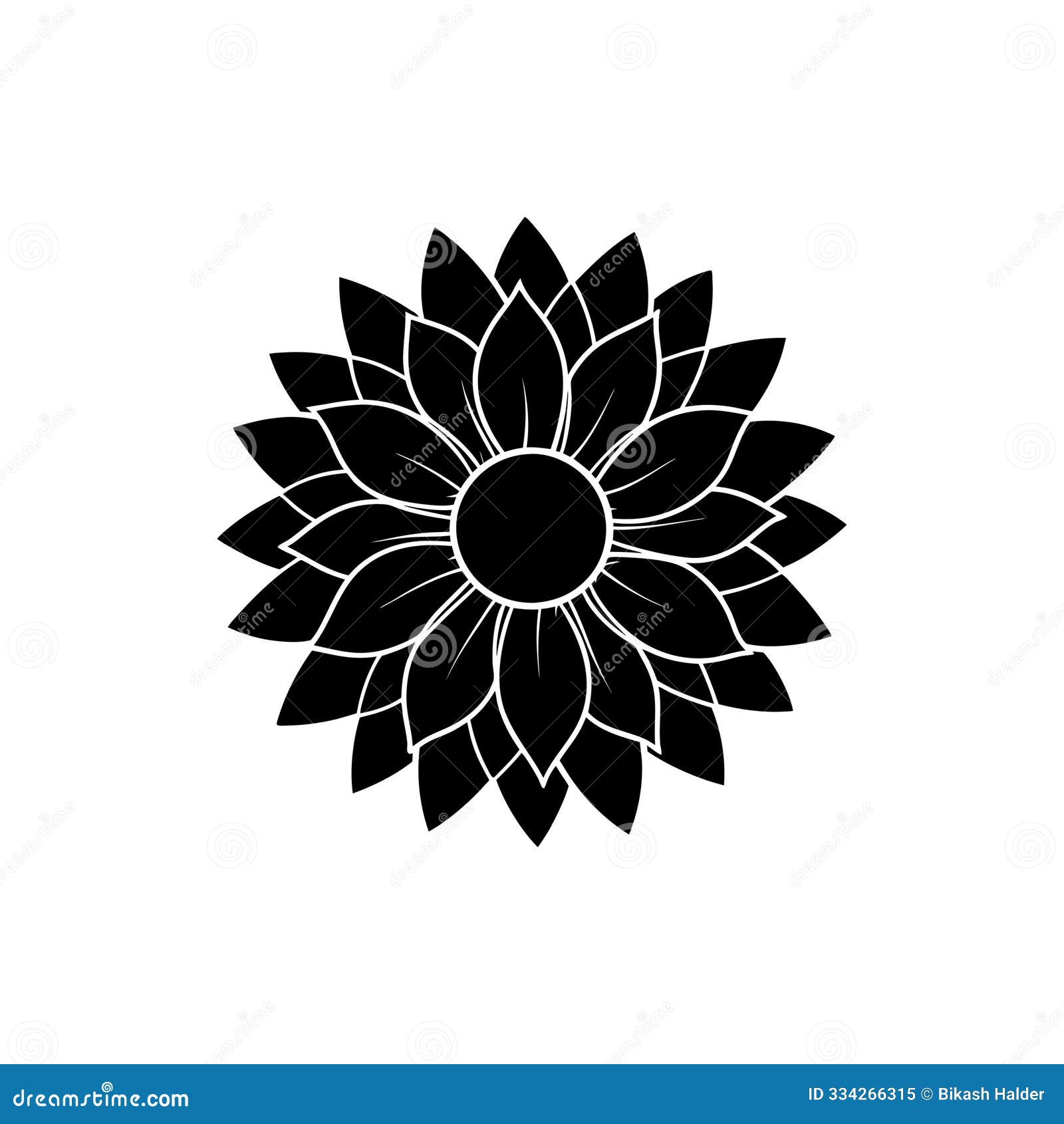 Sunflower Flower Vector Artwork Stock Vector - Illustration of patterns ...