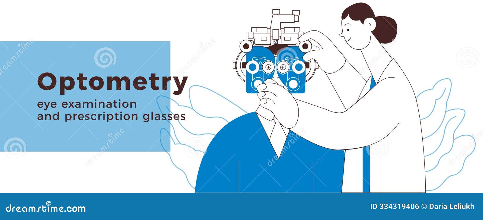 Optometry. Eye Test and Prescription Glasses Stock Vector ...