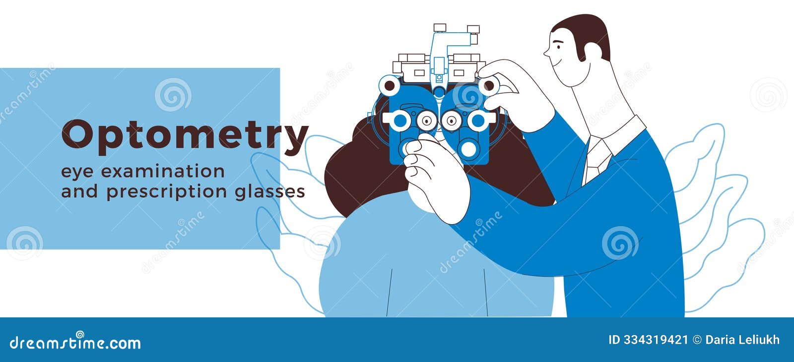 Optometry. Eye Test and Prescription Glasses Stock Vector ...
