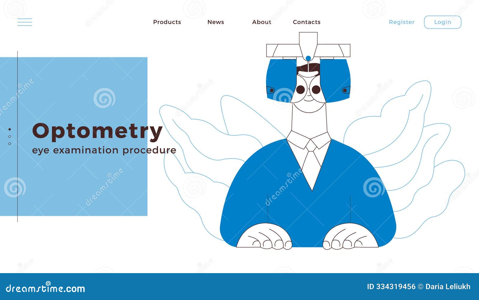 Optometry. Eye Test and Prescription Glasses. Male Perform Eye Test ...