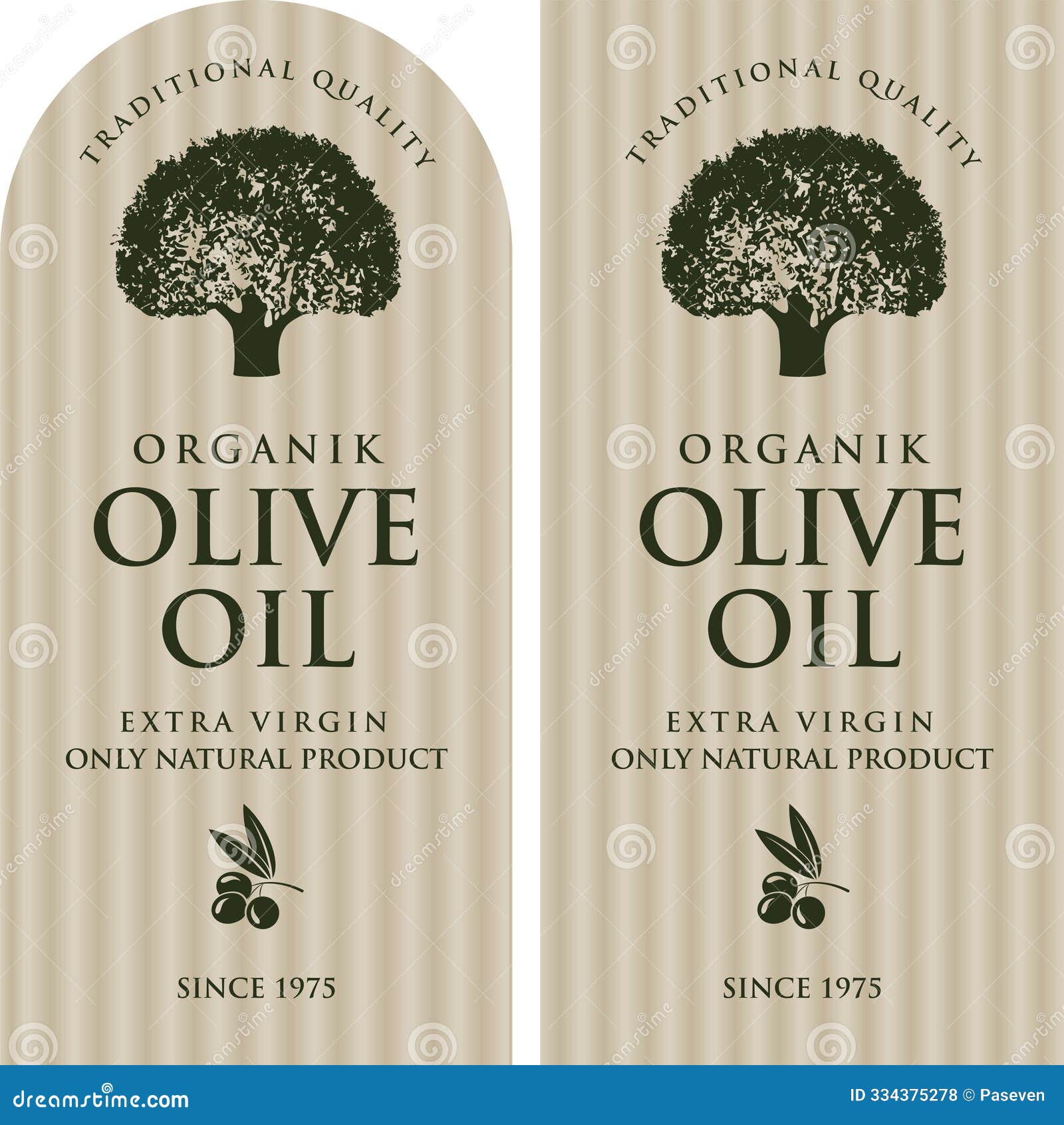 Labels for Olives or Olive Oil Stock Vector - Illustration of branch ...