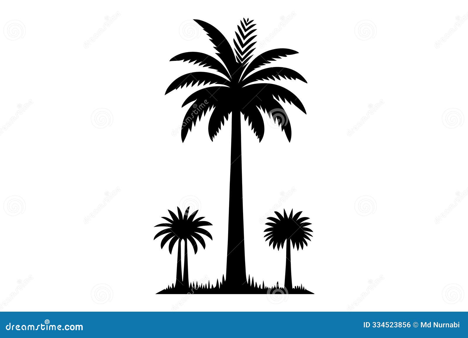 Realistic Palm Tree Illustration EPS Stock Illustration - Illustration ...