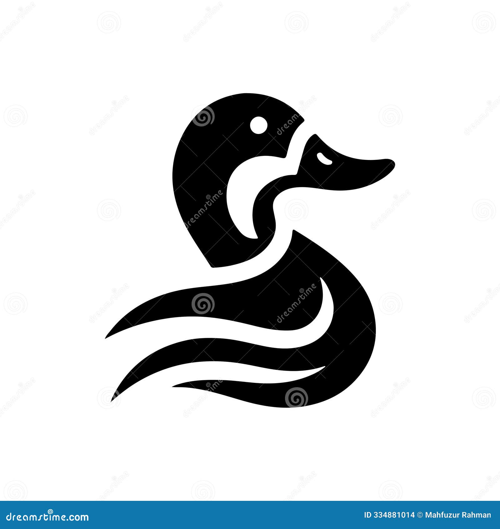 Duck Head Creative Logo Design Stock Illustration - Illustration of ...