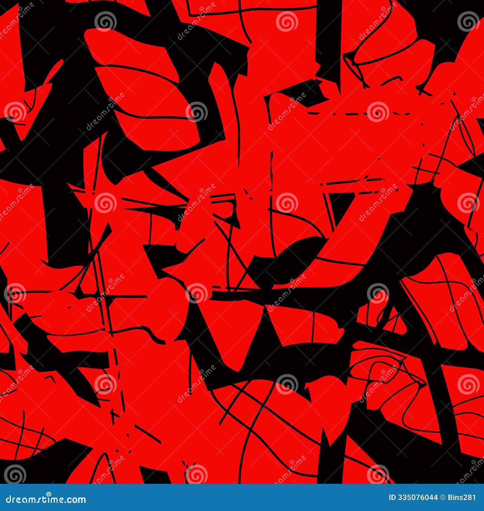 Seamless Endless Infinity Pattern Of Geometric Blue Circle Shapes ...