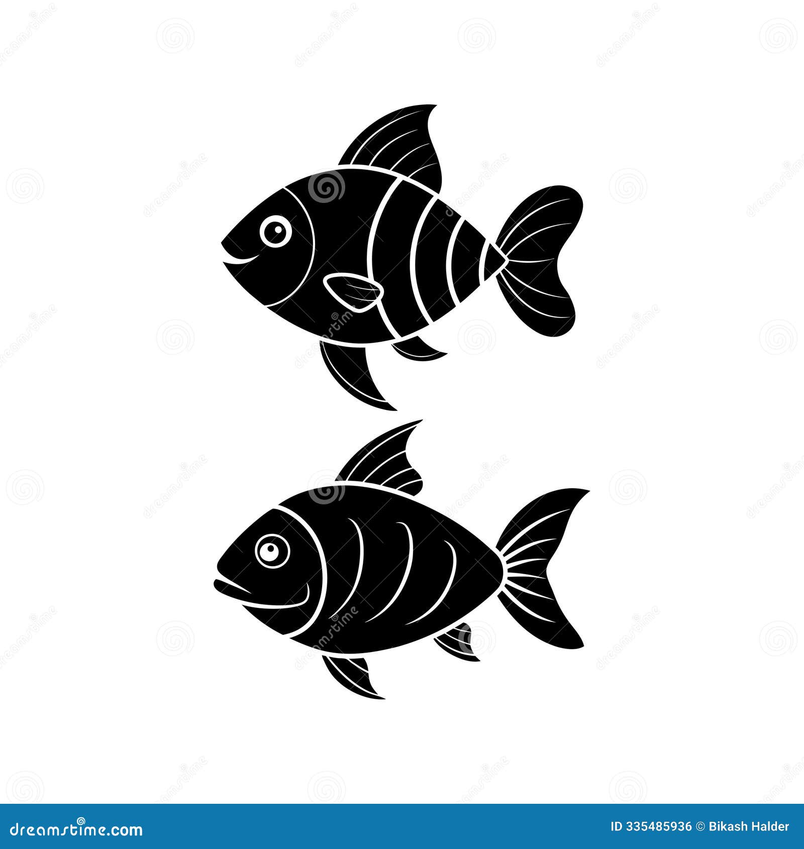 Stylish Fish Vector Graphic Design Stock Vector - Illustration of sleek ...