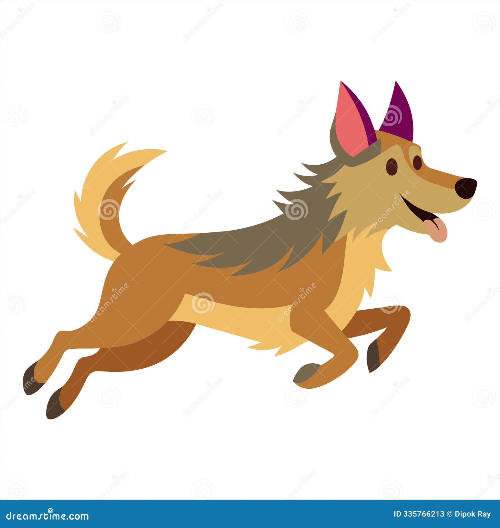 Angry Animal Burger Picard Vector Illustration T Stock Illustration ...