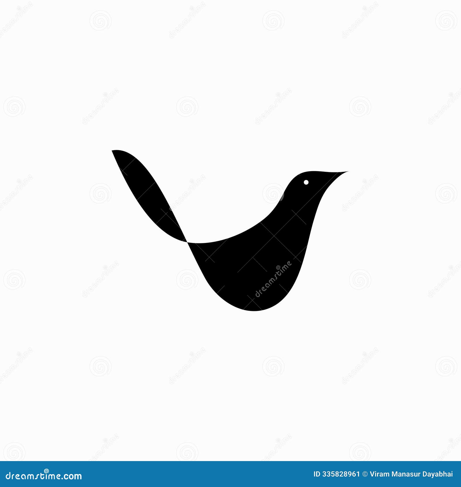 Abstract, Modern, Minimal Bird Logo Vector Design Stock Vector ...