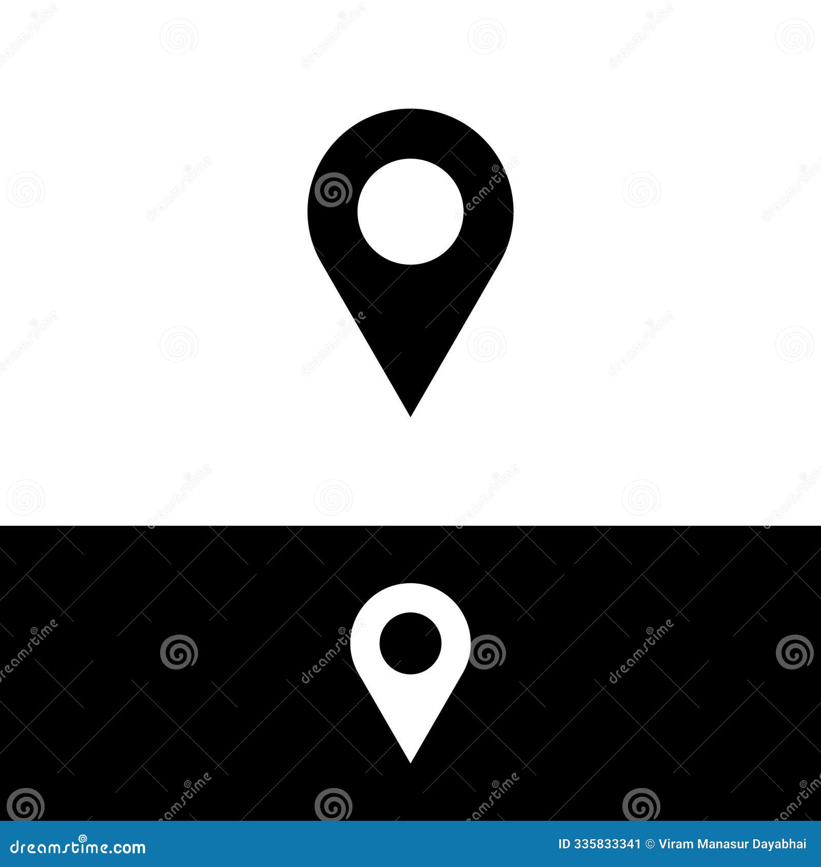 Location Pin, Map Marker, Destination Icon, Vector, Logo, Clipart ...