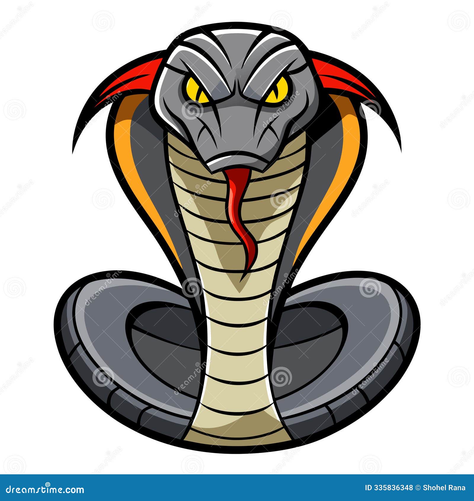 Print Handsome Cobra Clipart Vector Art for Design and Illustration ...