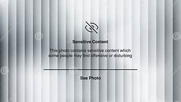 Sensitive Content Blurred Screen Cover Preview Template Stock ...