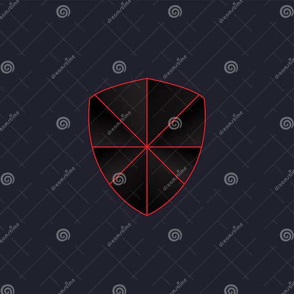 Shield Icons Vector Available Stock Illustration - Illustration of ...
