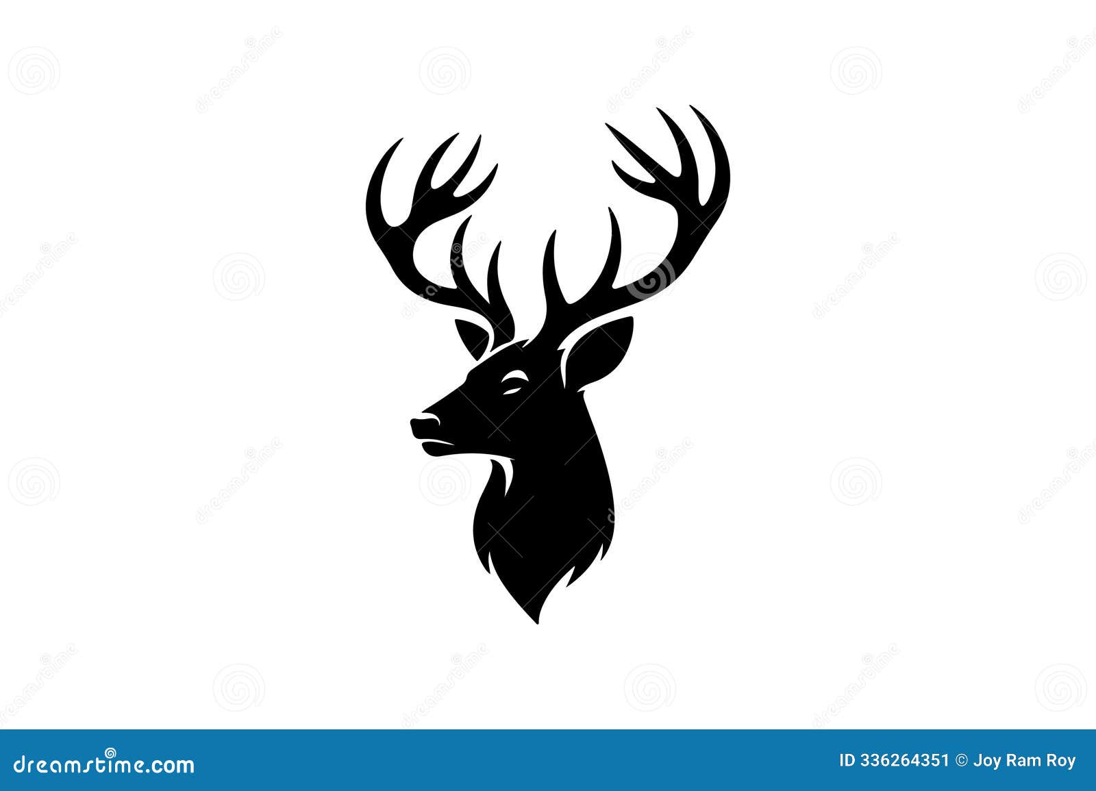 Dear Head Silhouette Vector Eps Stock Illustration - Illustration of ...