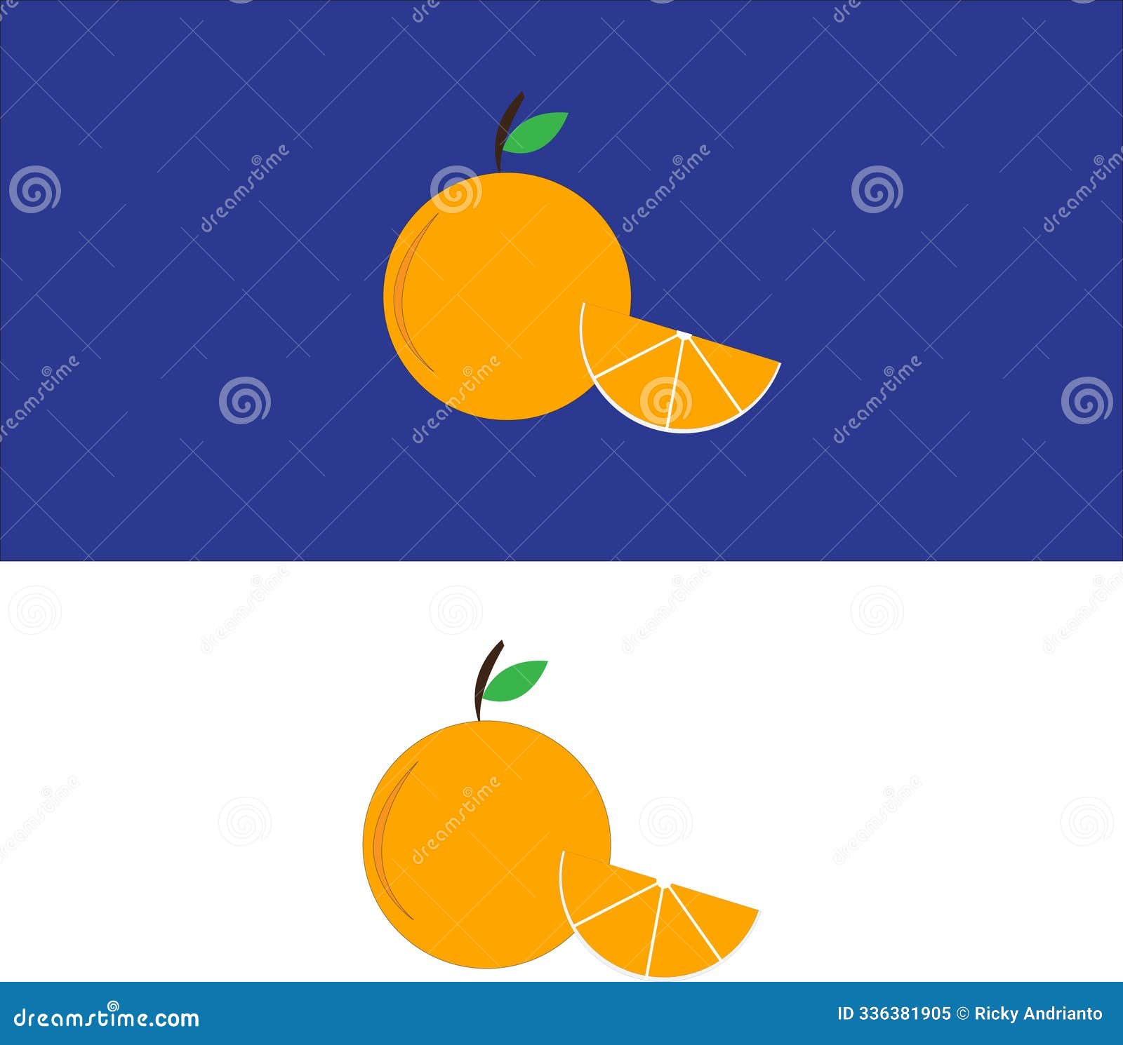 Graphic Vector Illustration of Oranges with Orange Color Stock ...