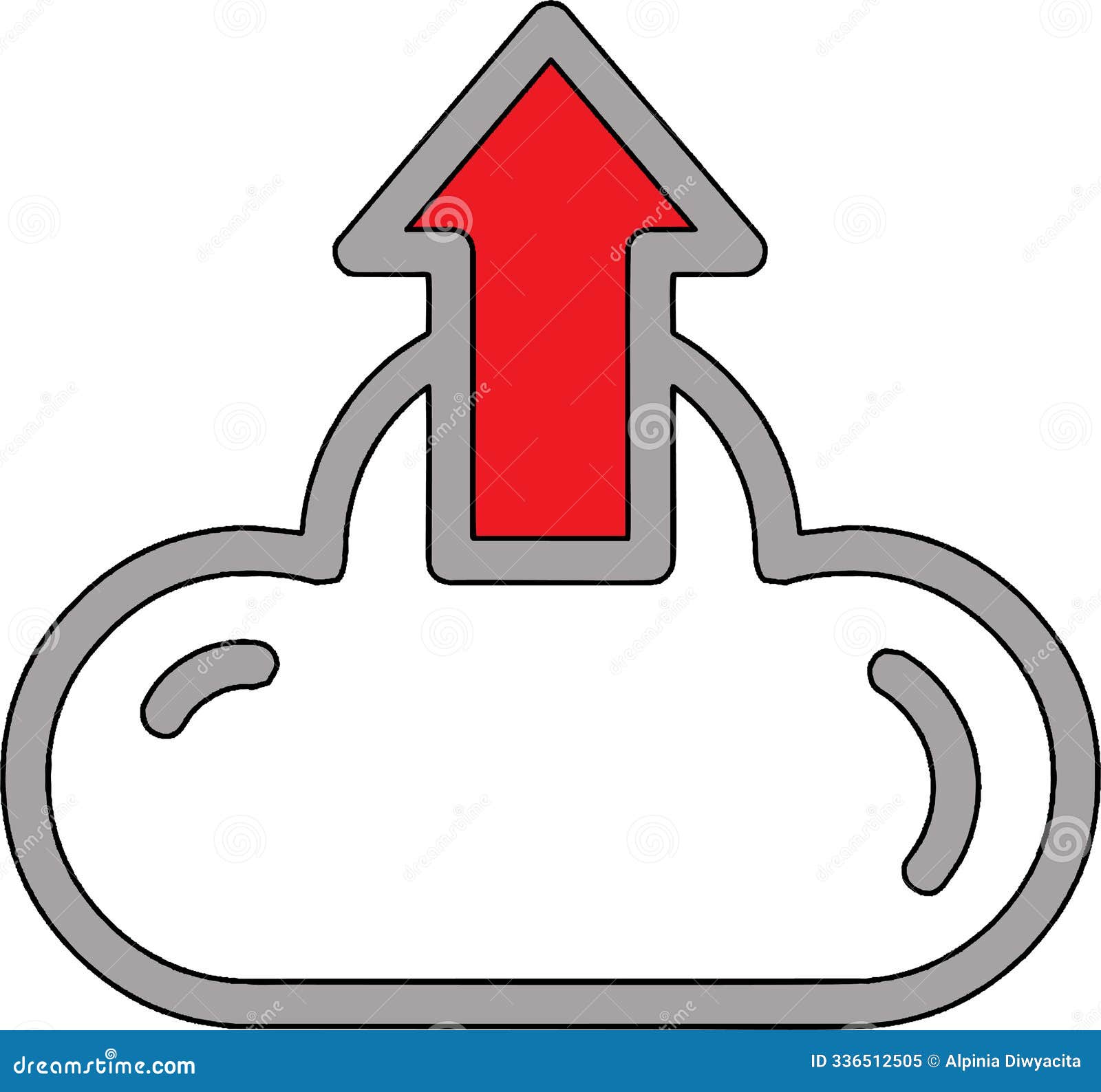 Illustration Vector Graphic of a Simple Cloud Box Service Stock ...