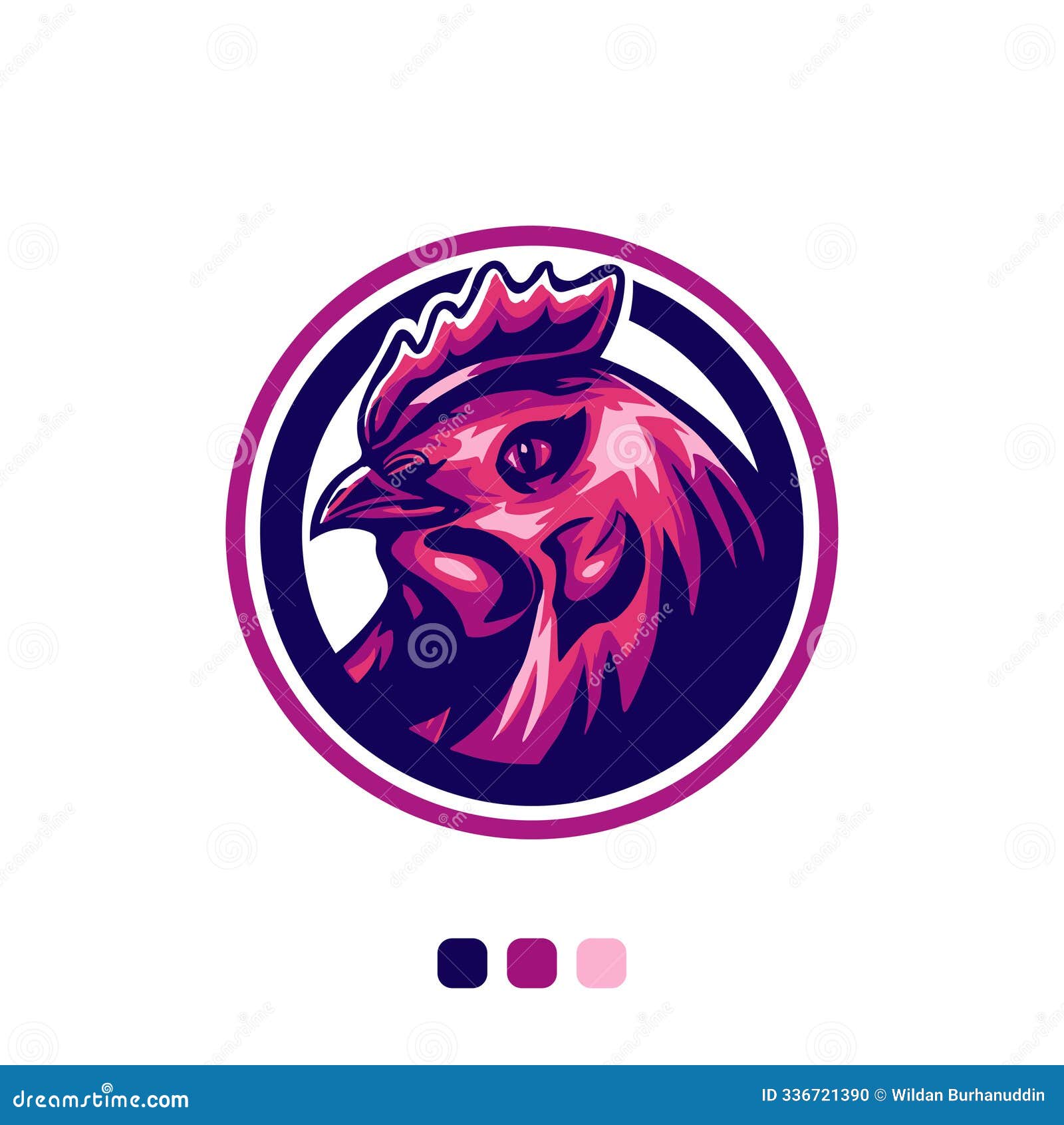 Chicken sports logo design stock illustration. Illustration of farm ...