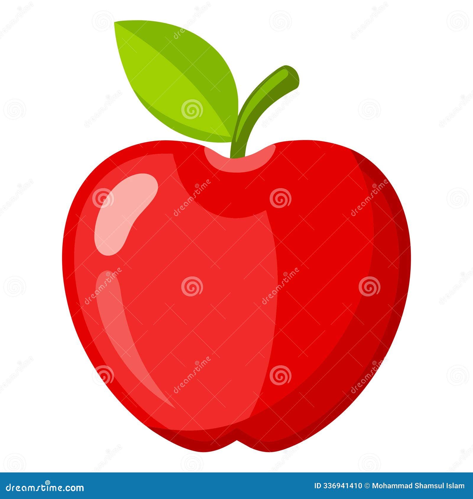 Apple Vector Art Work Illustration in White Background Stock ...