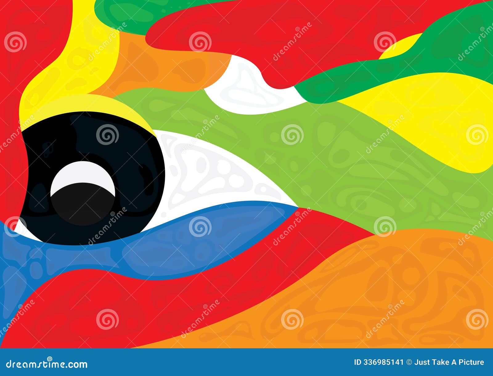 Abstract Coloring Page With Spiral Patterns And Lines, Patterned ...