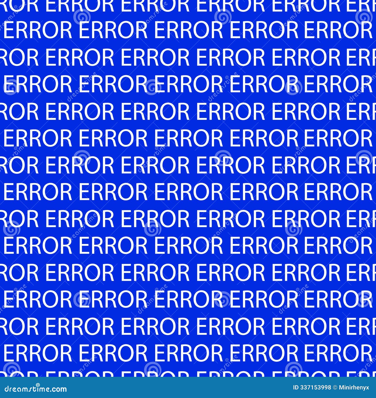 Error Message Text Blue Screen Seamless Pattern Stock Illustration ...