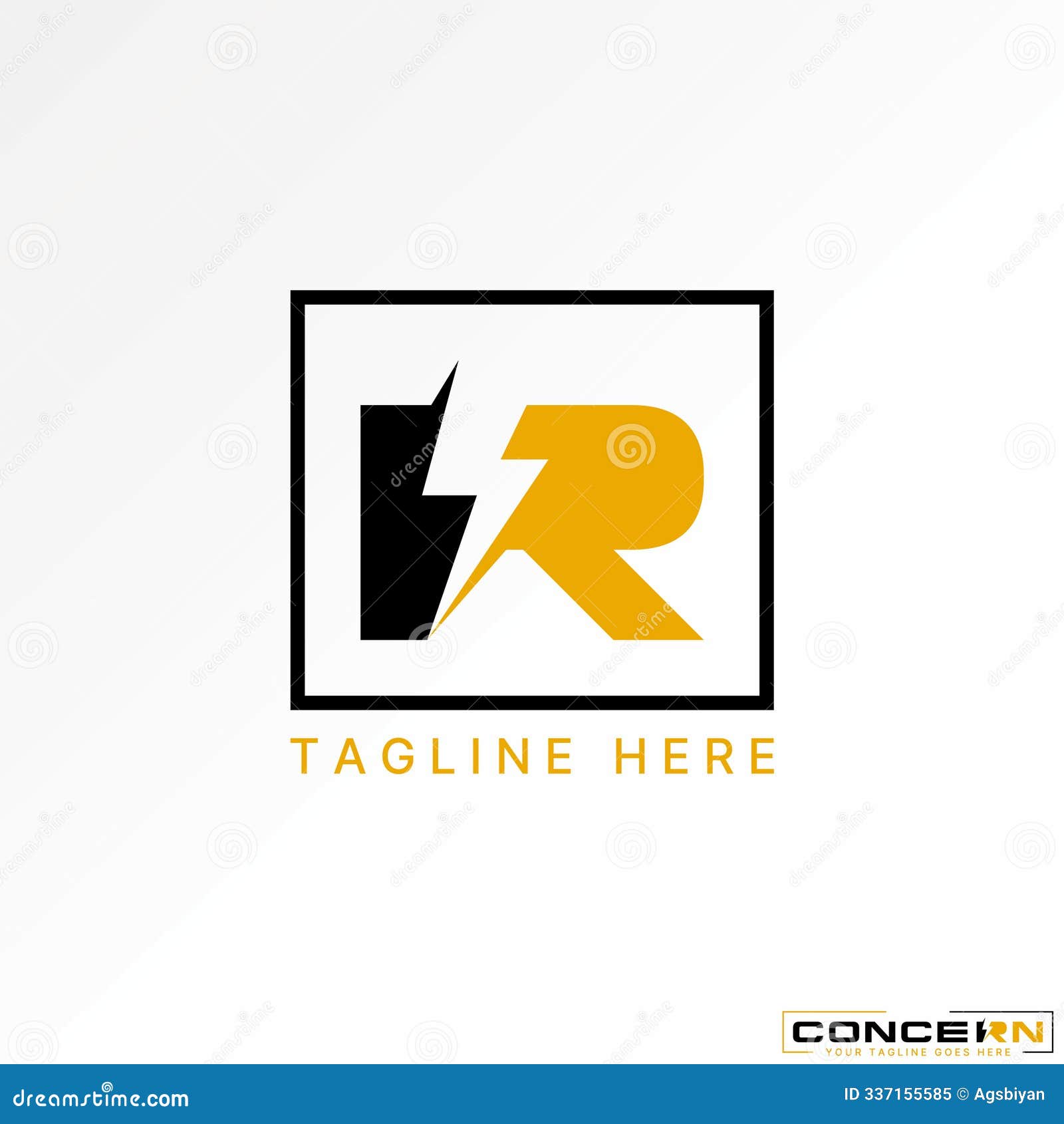 Initial R or IR Font Volt Watt Electric Thunder. Related Monogram ...