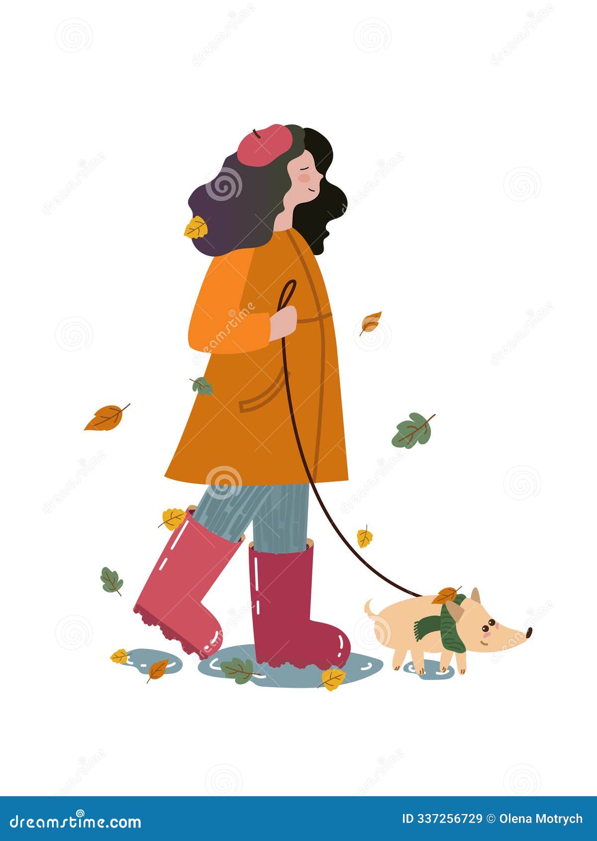 Hot Weather Girl. Vector Illustration | CartoonDealer.com #115114552