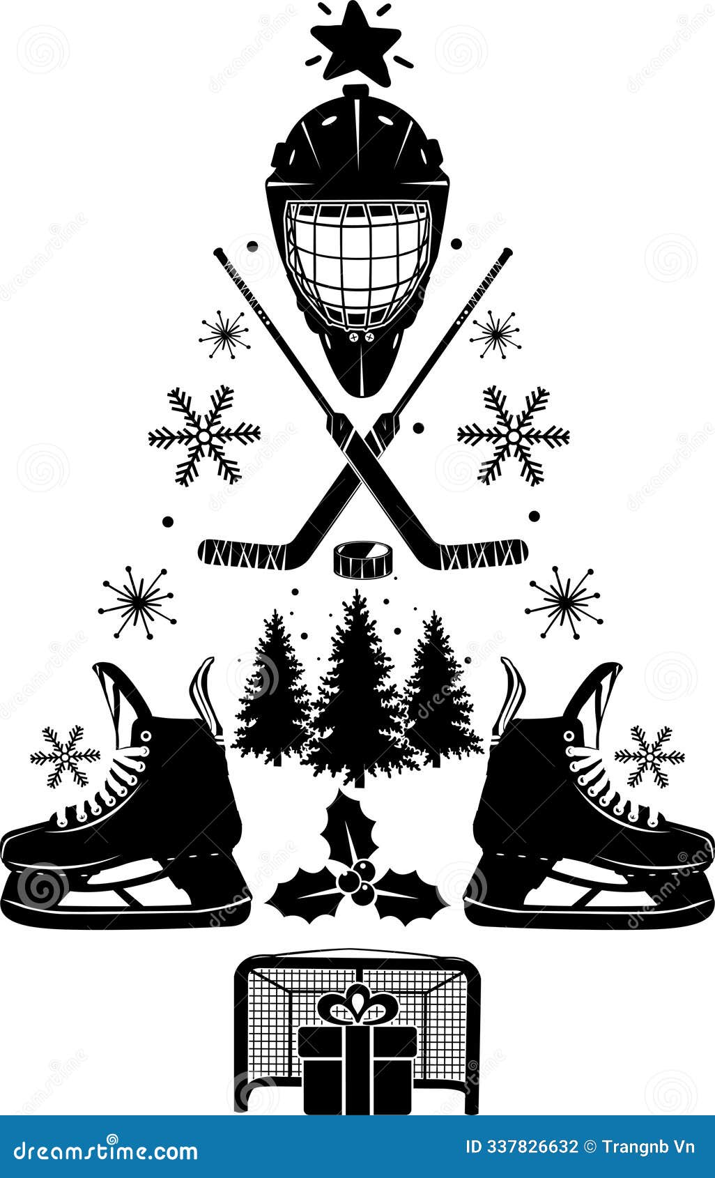 Hockey Goalie Christmas Tree, Ice Hockey, Winter Sports, Hockey ...
