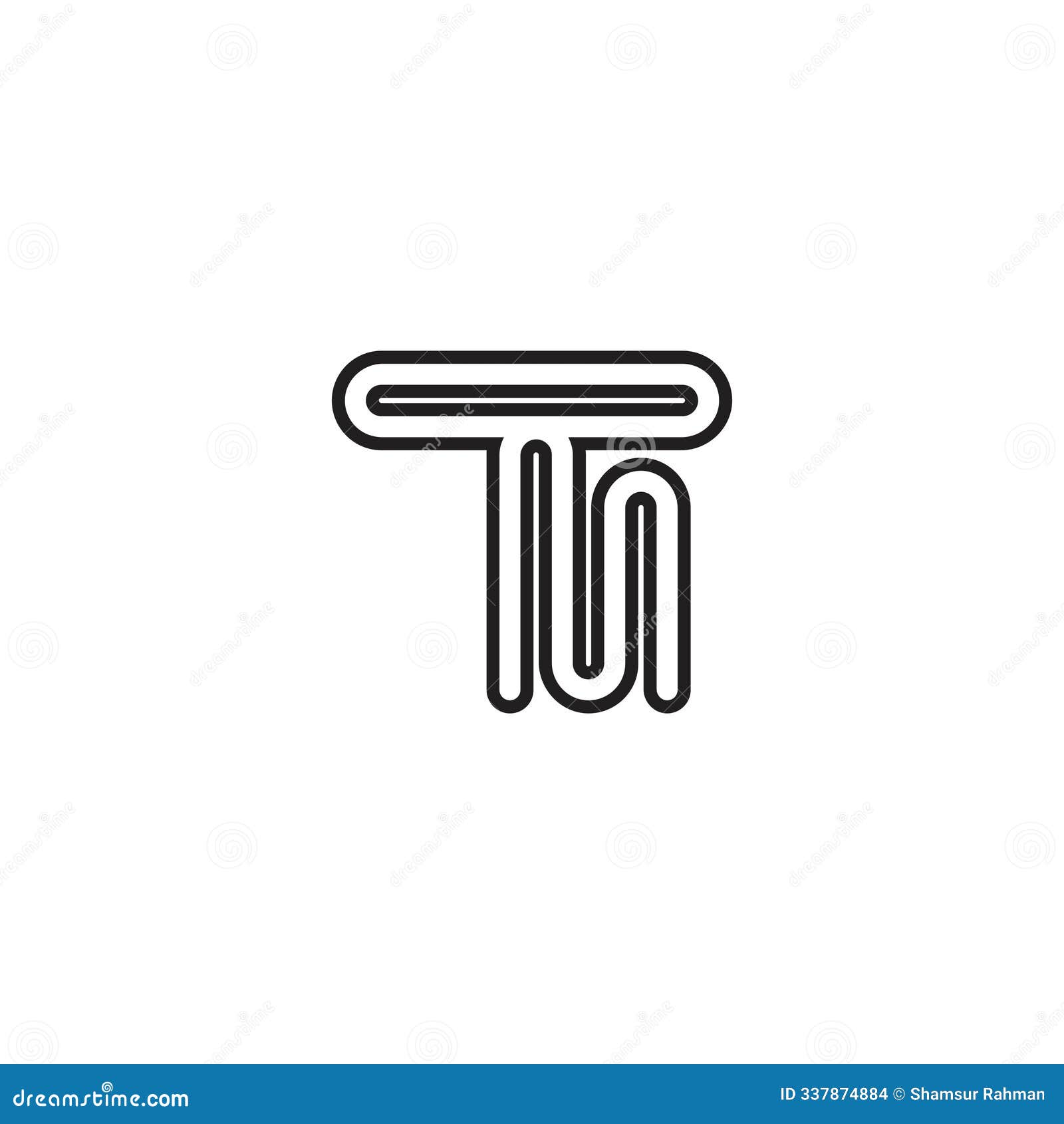 Alphabet Initials Logo TM, MT, T and M Stock Illustration ...