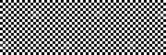 Checkered Racing Flag Horizontal Banner. Seamless Chessboard Pattern in ...